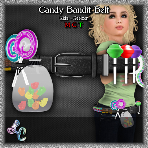 Second Life Marketplace - *LC* (KIDS) - Candy Bandit Belt (AD)