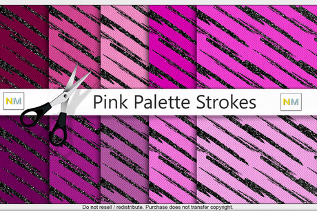 Second Life Marketplace - Pink Palette Strokes 10 Seamless Designer ...
