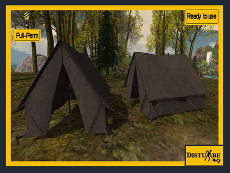 Second Life Marketplace - ::DisturbeD:: Wild Camping - Tent - FULL PERM ...