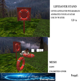 Second Life Marketplace - Lifesaver stand giver-Box LI=2