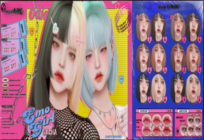 Second Life Marketplace - [ODIO] EMO GIRL GACHA - RARE3