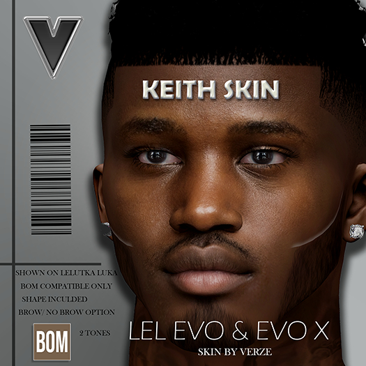 Second Life Marketplace - VERZE // KEITH SKIN TONE 12
