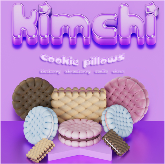 Second Life Marketplace - ~*kimchi*~ Cookie Pillow [MEGAPACK]