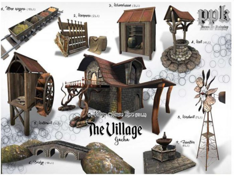 Second Life Marketplace - PPK The Village Gacha - Fountain