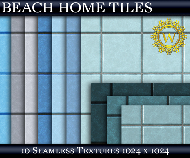Second Life Marketplace - Beach Home Tiles 10 Seamless Build Textures ...
