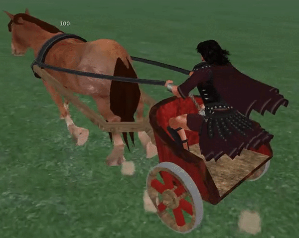Second Life Marketplace - *NEW* Chariot + Animesh Horse v1.00