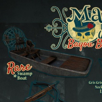 Second Life Marketplace - MadPea MMBB - Swamp Boat (t) RARE
