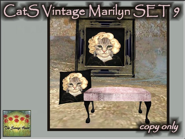 Second Life Marketplace Tsh Cats Vintage Marilyn Set 9