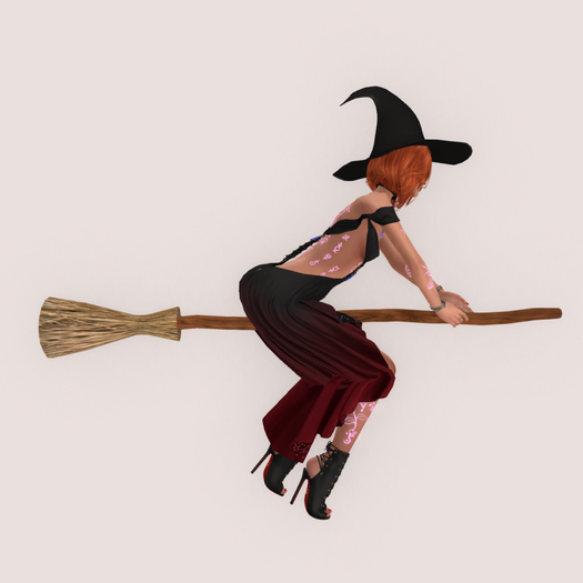 Second Life Marketplace Wearable Flying Broom