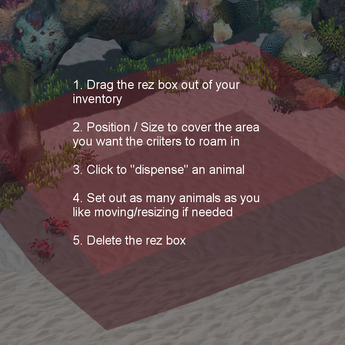 Second Life Marketplace - Inochi Reef - WA - Red Slate Pencil Urchin