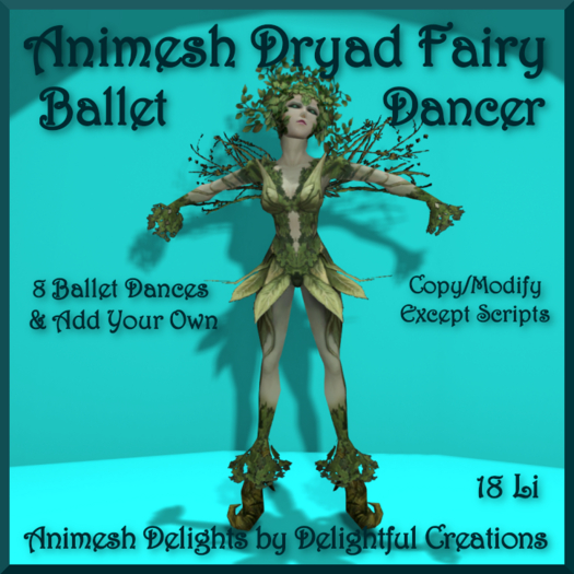 Second Life Marketplace - Animesh Dryad Fairy Ballet Dancer