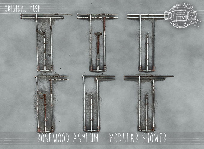 Second Life Marketplace - -DRD- RW Asylum - Modular Shower