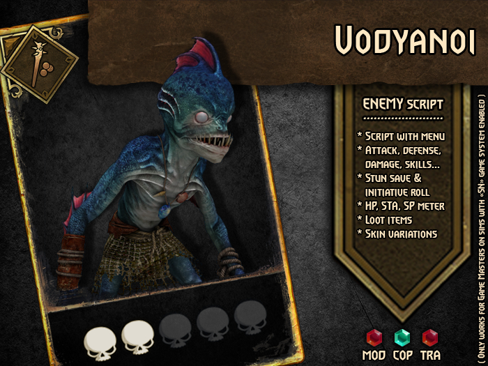 Second Life Marketplace - [SN] Vodyanoi script