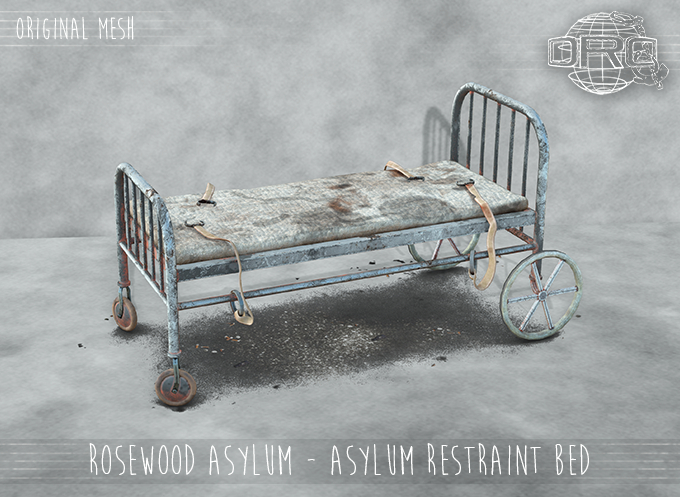 Second Life Marketplace - -DRD- RW Asylum - Asylum Restraint Bed