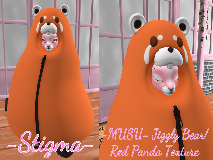 Second Life Marketplace - -Stigma- -MUSU- Jiggly Bear! Red Panda Texture