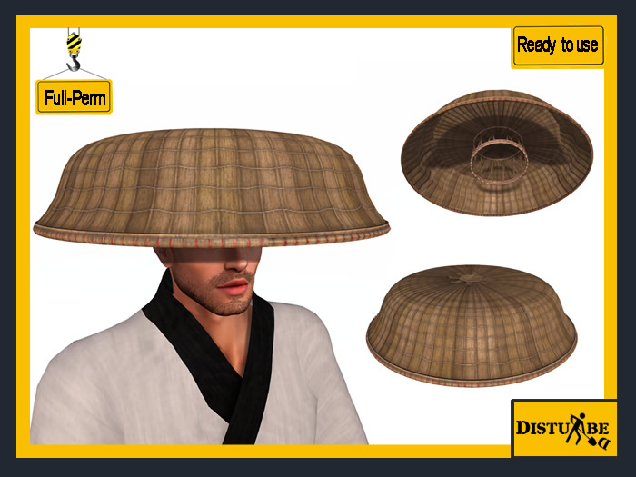 Second Life Marketplace - ::DisturbeD:: Samurai Hat - FULL PERM MESH