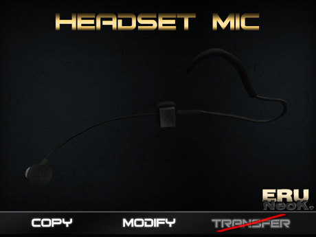Second Life Marketplace - Scripted Headset Mic