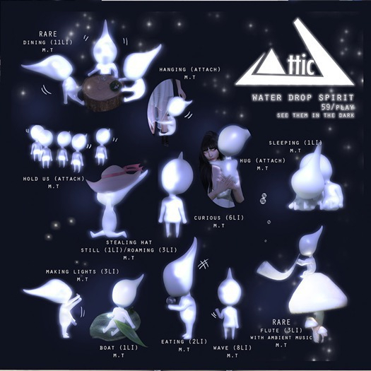Second Life Marketplace - -ATTIC-Water Drop Spirit (Wave)