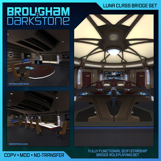 Second Life Marketplace - [BD] - Luna Class Bridge Set (V2)