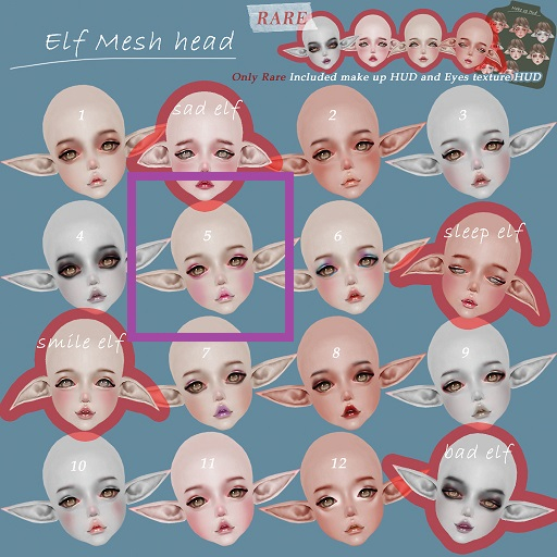 Second Life Marketplace - VCO - Elf head 05