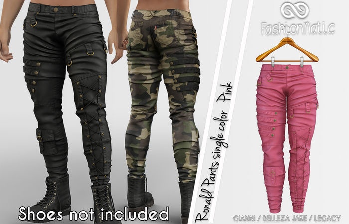 Second Life Marketplace - Ronald Male Pants Pink - Signature Gianni ...