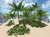 Second Life Marketplace - RW - Tropical Palm garden *Palila* red ...