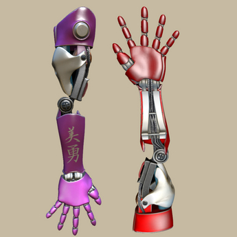 Second Life Marketplace - SW - Cyberpunk Robotic Arms for Female Human ...