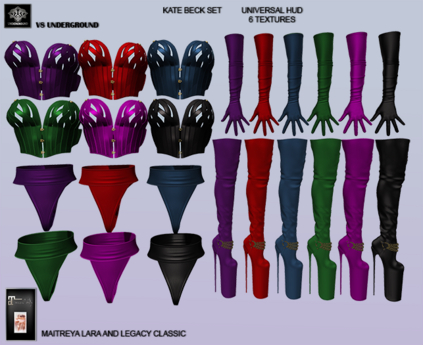Second Life Marketplace - **DEMO**KATE BECK RISQUE STYLE COMPLET OUTFIT ...