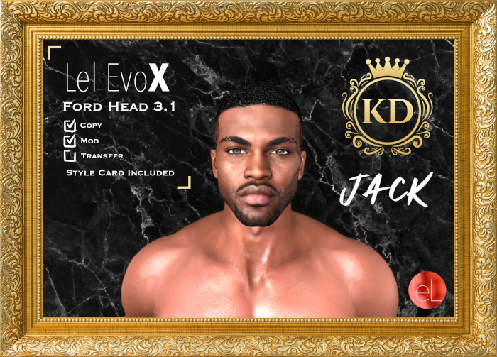 Second Life Marketplace - -{ KD }- SHAPE JACK (LeL EvoX Ford Head 3.1)