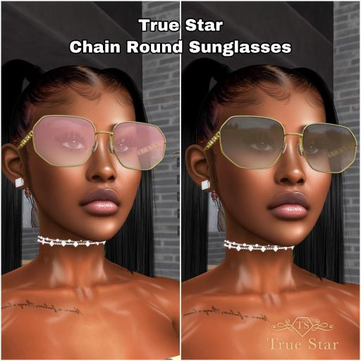 Second Life Marketplace - *True Star* Chain Round Sunglasses
