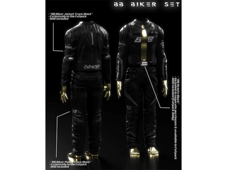 Second Life Marketplace - R8TERZ - BB Biker Set Red (M)