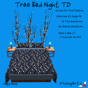 Second Life Marketplace - !FA! Tree Bed Night Tiny Dinkies