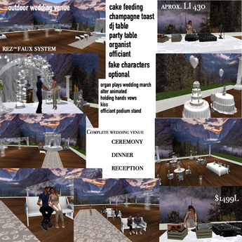 Second Life Marketplace - Complete outdoor wedding venue-Box approx 430LI