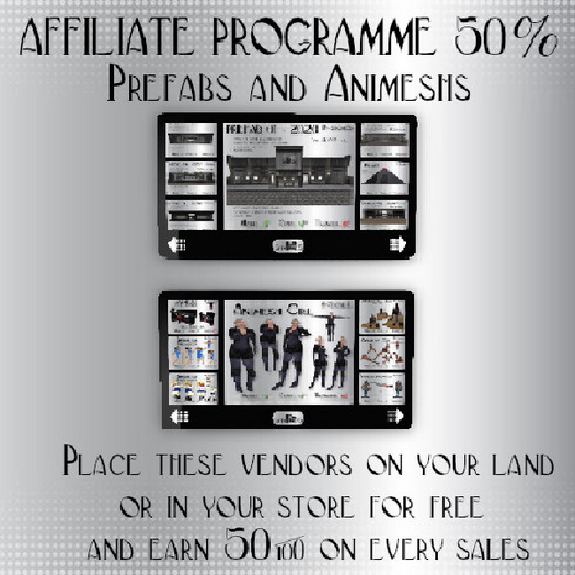 Second Life Marketplace - P-Stores 2022 - AFFILIATES - 50%