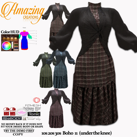 Second Life Marketplace - AmAzInG CrEaTiOnS 10s 20s 30s Boho 11 (under ...