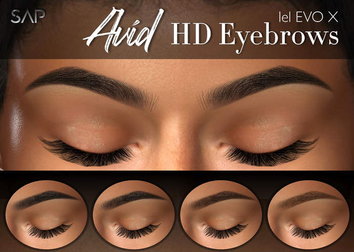 Second Life Marketplace - Avid Eyebrows HD + Highlighter (EvoX | Evo)
