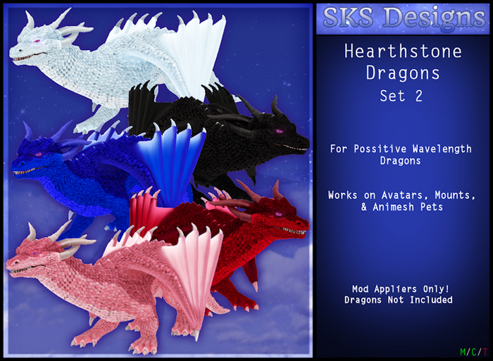 Second Life Marketplace - SKS Hearthstone Dragons Set 2