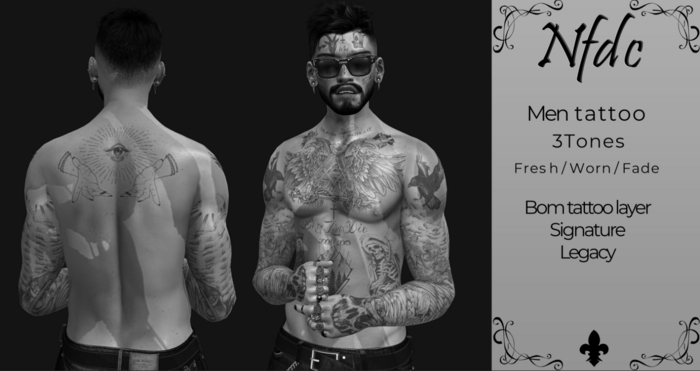 Second Life Marketplace - [NF] Tattoo - Murder (Unpack)