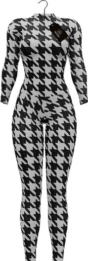 Second Life Marketplace - :Dernier: "Ruby" Catsuit - Houndstooth
