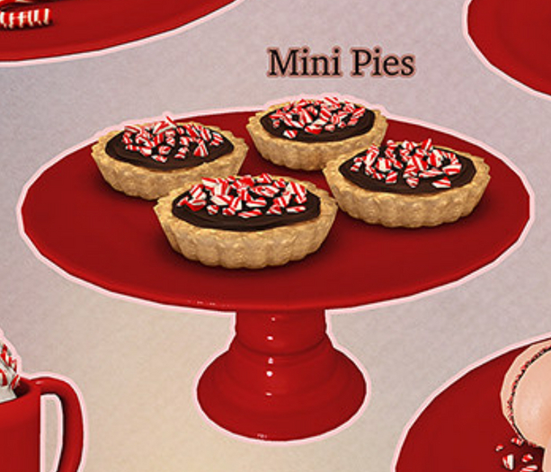 Second Life Marketplace - DISORDERLY. / Minty Red / Mini Pies