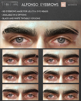 Second Life Marketplace - EGX. HD Alfonso Eyebrows DEMO