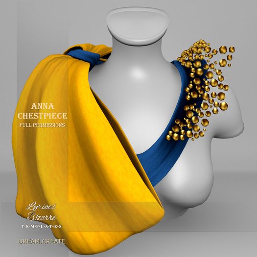 Second Life Marketplace - !Lyrical B!zarre Templates! - Anna Chestpiece ...