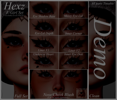 Second Life Marketplace - Hexz - E-Girl Pack V1 Demo