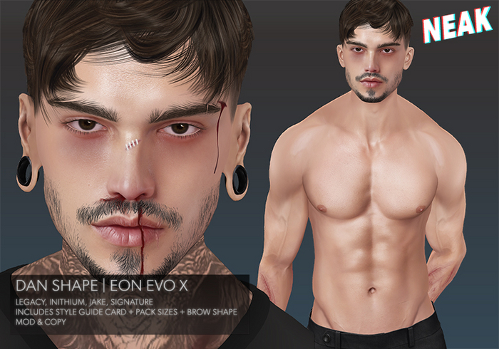 Second Life Marketplace - NeaK Dan Shape // Lelutka Eon 3.1 (EVO X)