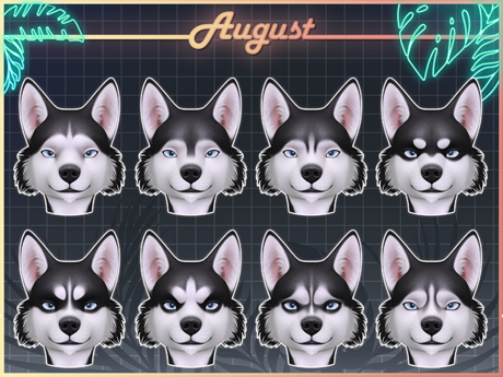 Second Life Marketplace - [• AUGUST •] - Husky Espen (violet)