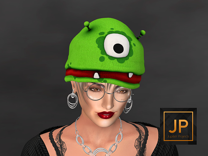 Second Life Marketplace - 08_8f8 - Zorg the Thinker Head Monster (bag)