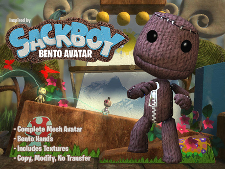 Second Life Marketplace - .:CQ:. Sackboy Avatar