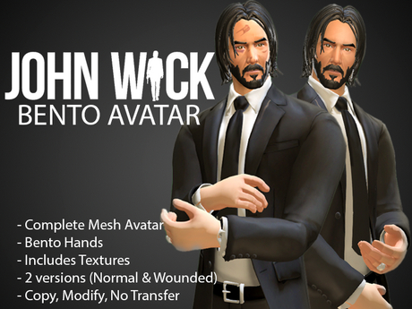 Second Life Marketplace - .:CQ:. John Wick Bento Avatar