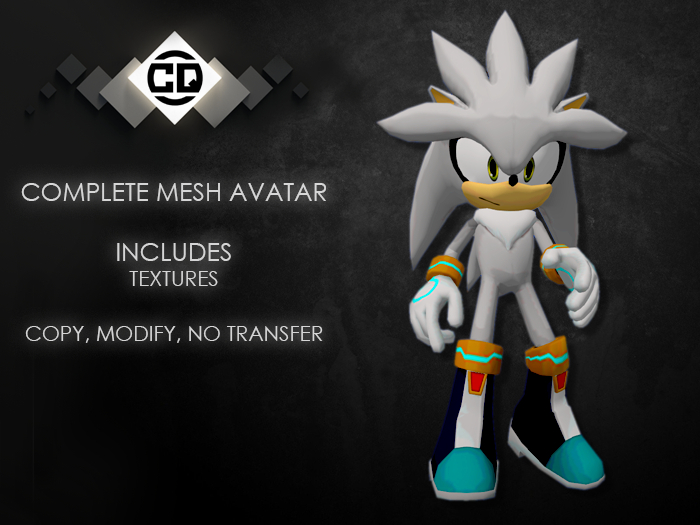 Second Life Marketplace - .:CQ:. Silver Hedgehog Bento Avatar