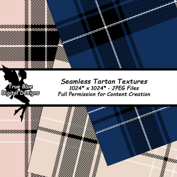 Second Life Marketplace - *True Blue Designs* Seamless Tartan Textures